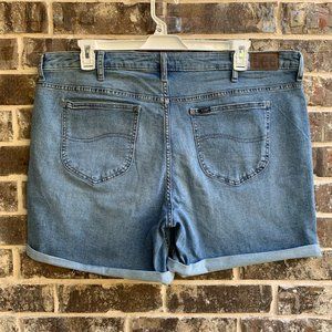 Lee | Shorts | Lee Womens Mid Rise Regular Fit Denim Jean Shorts Blue ...